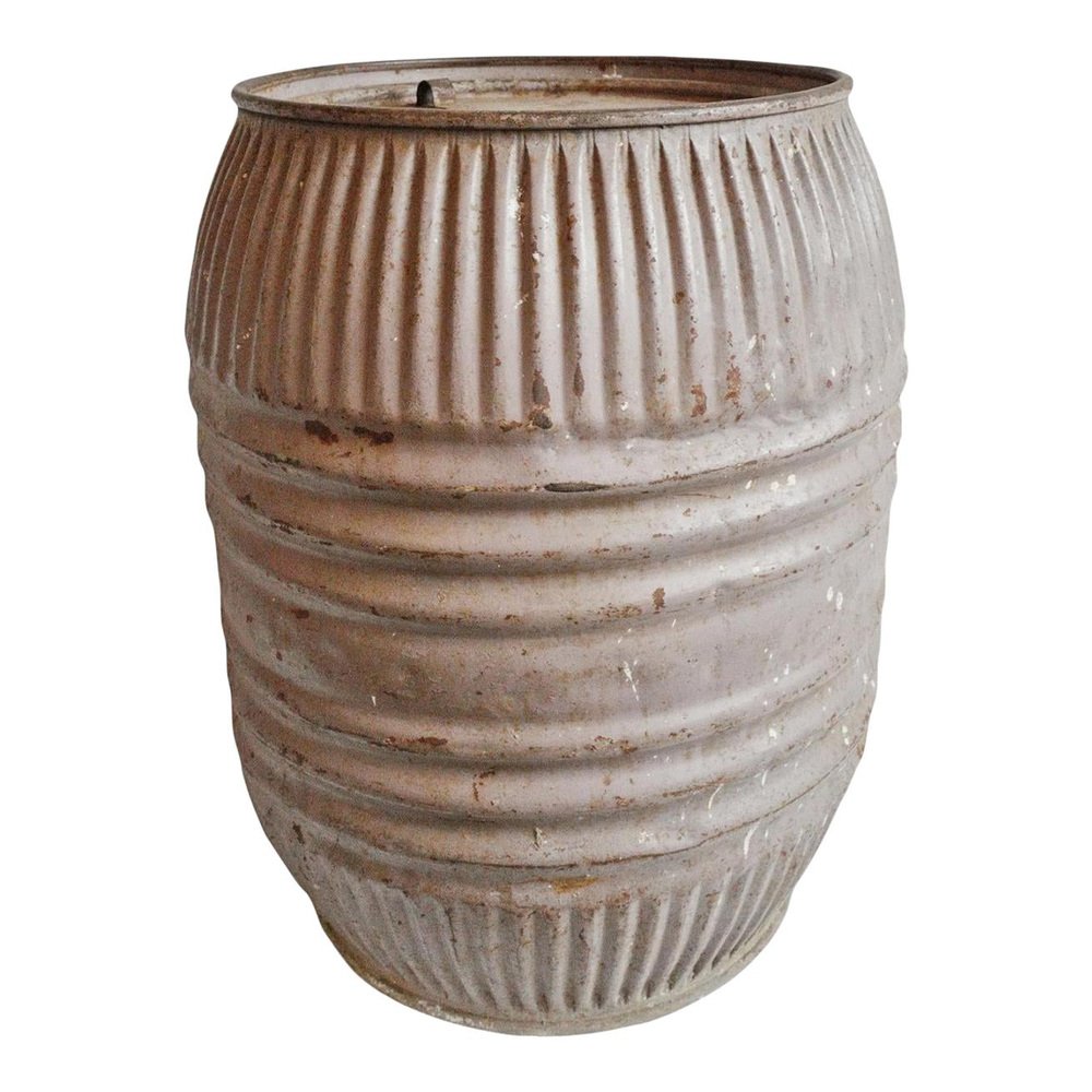Vintage India Iron Grain Barrel for sale at Pamono