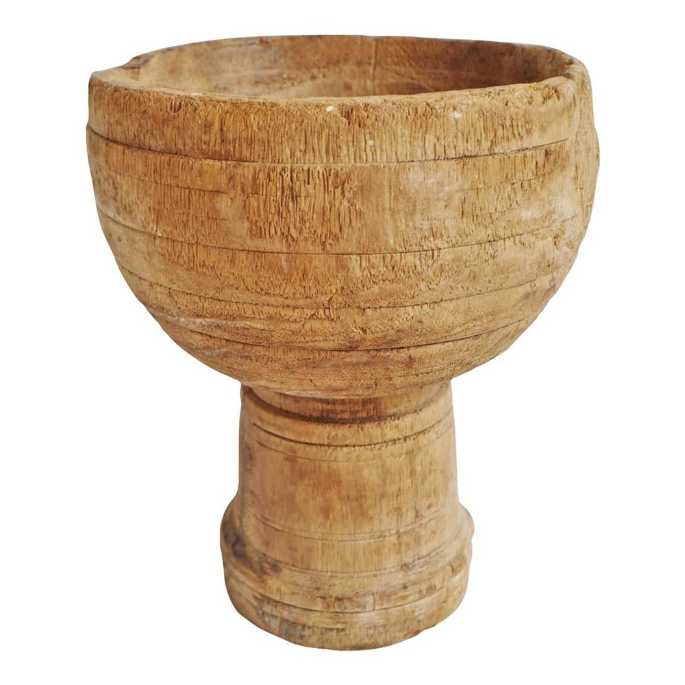 Vintage Wood India Mortar Cup for sale at Pamono