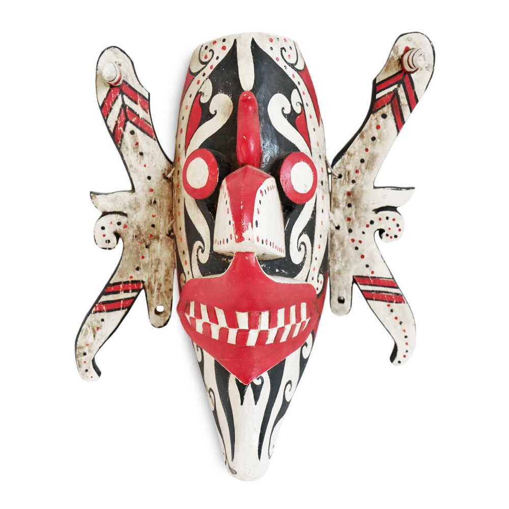 Vintage Painted Hudoq Dayak Mask for sale at Pamono