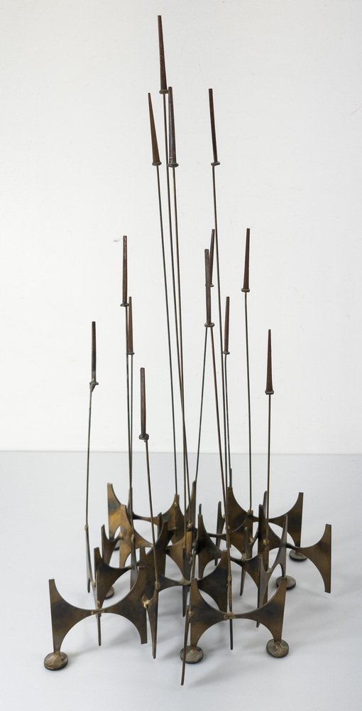 Mid-Century Modern Brutalist Kinetic Cat Tail Sculpture for sale at Pamono