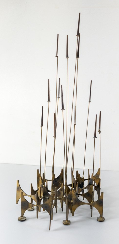 Mid-Century Modern Brutalist Kinetic Cat Tail Sculpture for sale at Pamono