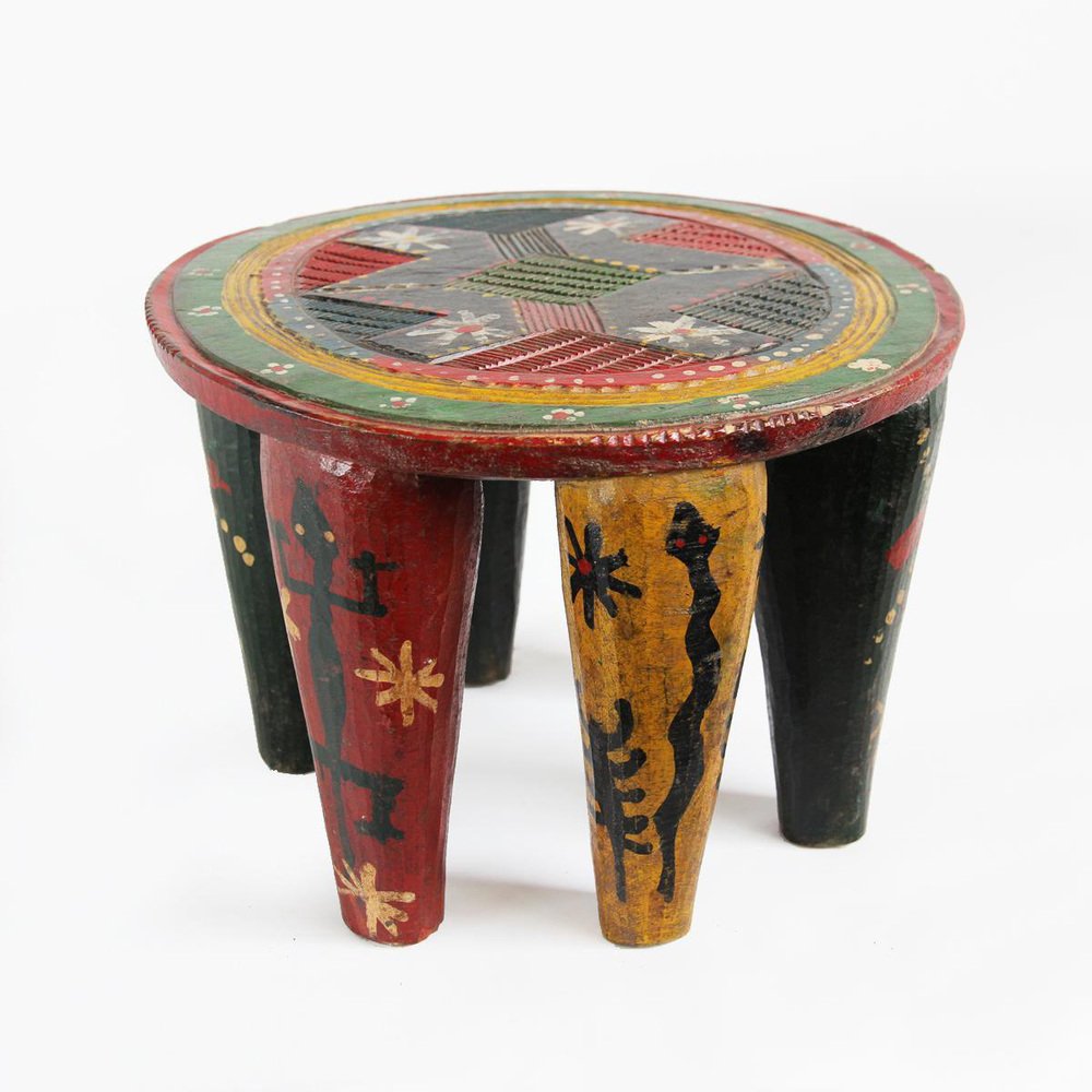 Nigeria Nupe Stool, 1980s for sale at Pamono