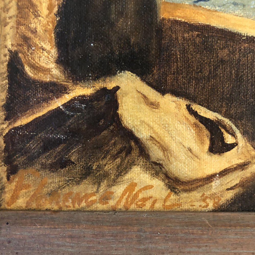 Florence Neil, Seaport, 1950s, Painting on Canvas, Framed for sale at ...