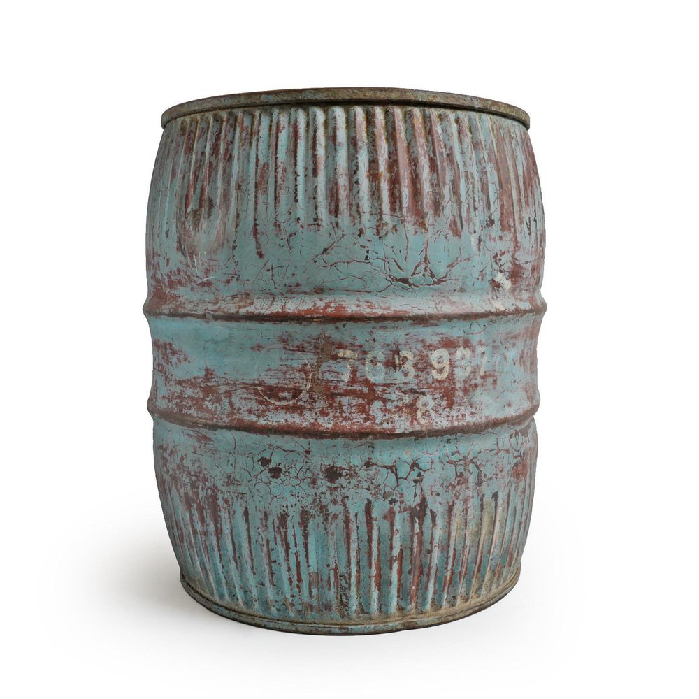 Vintage Small Iron Barrel for sale at Pamono