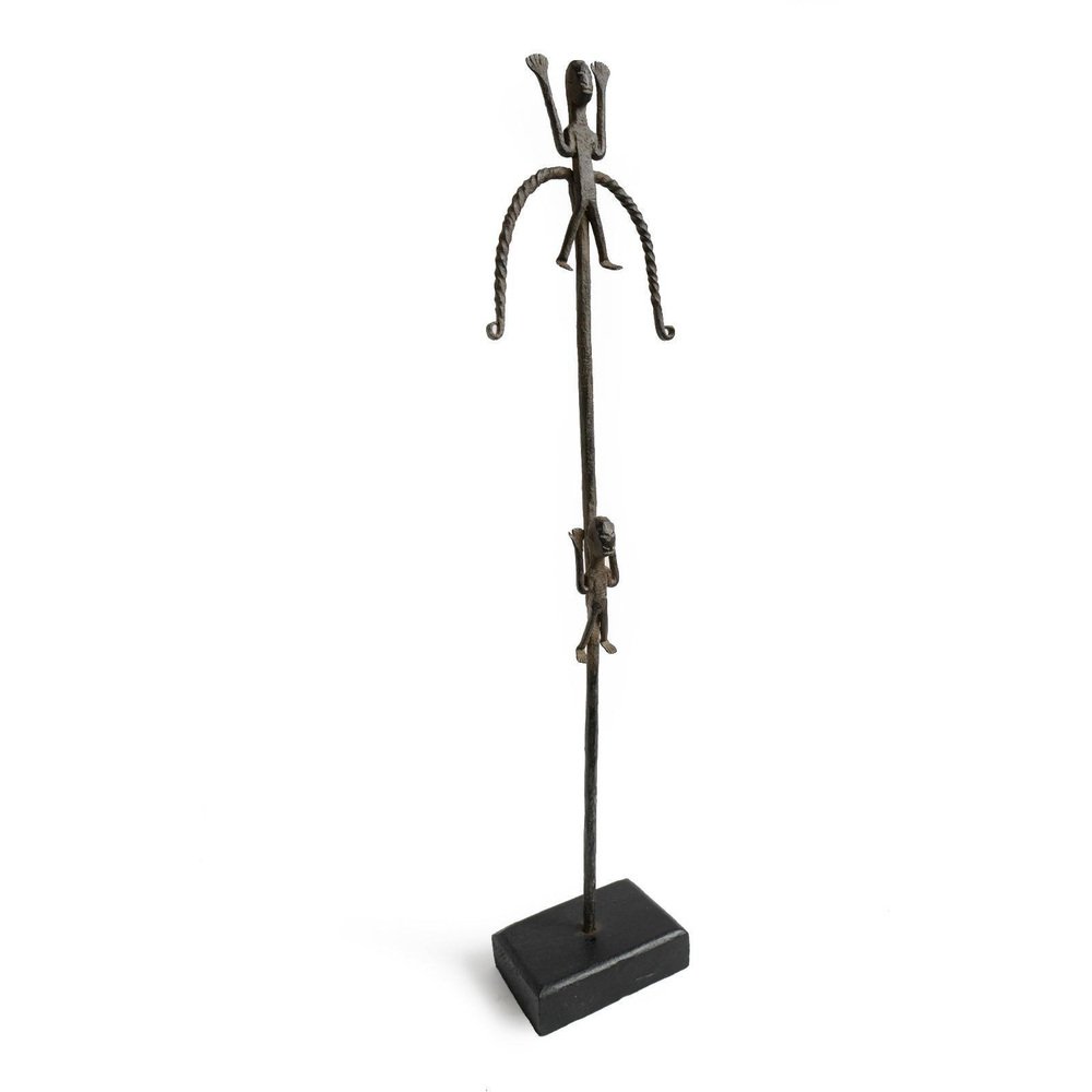 Late 19th Century Bamana Iron Staff with Figures for sale at Pamono