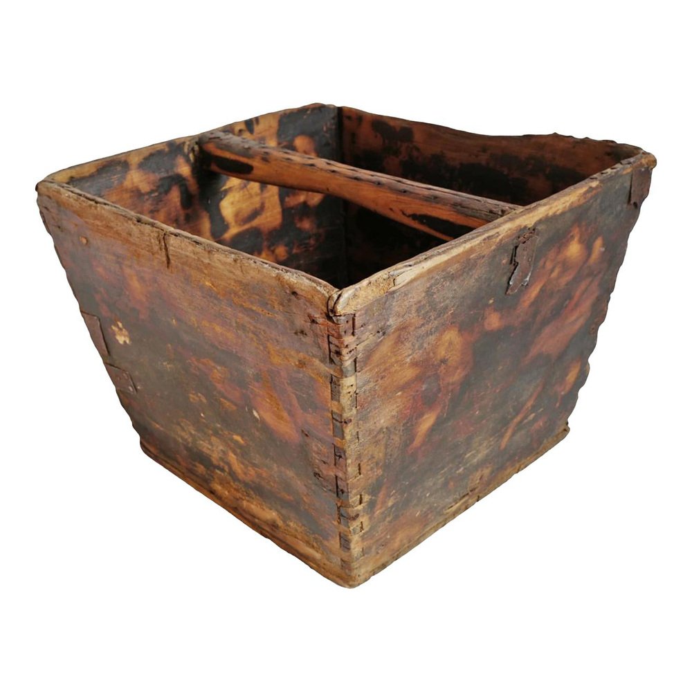 Vintage Chinese Wood Rice Bucket for sale at Pamono