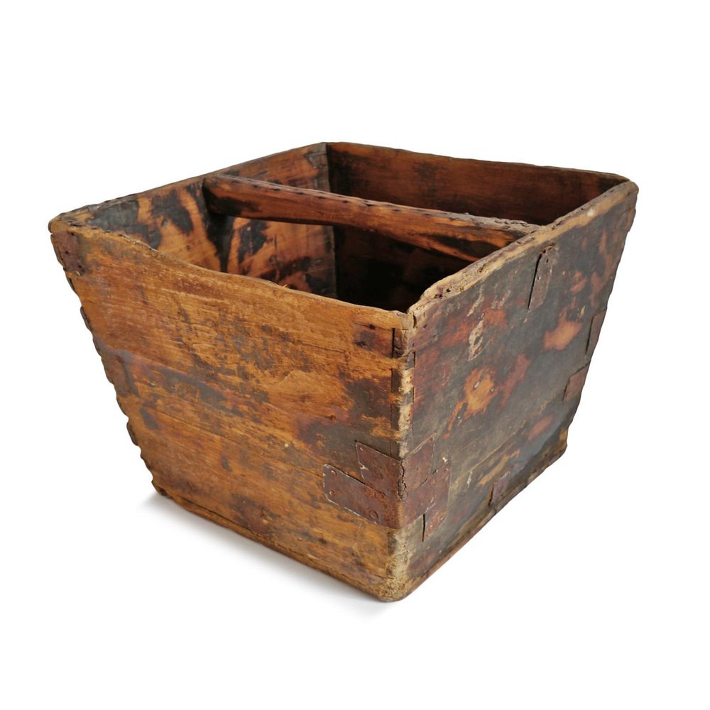 Vintage Chinese Wood Rice Bucket for sale at Pamono