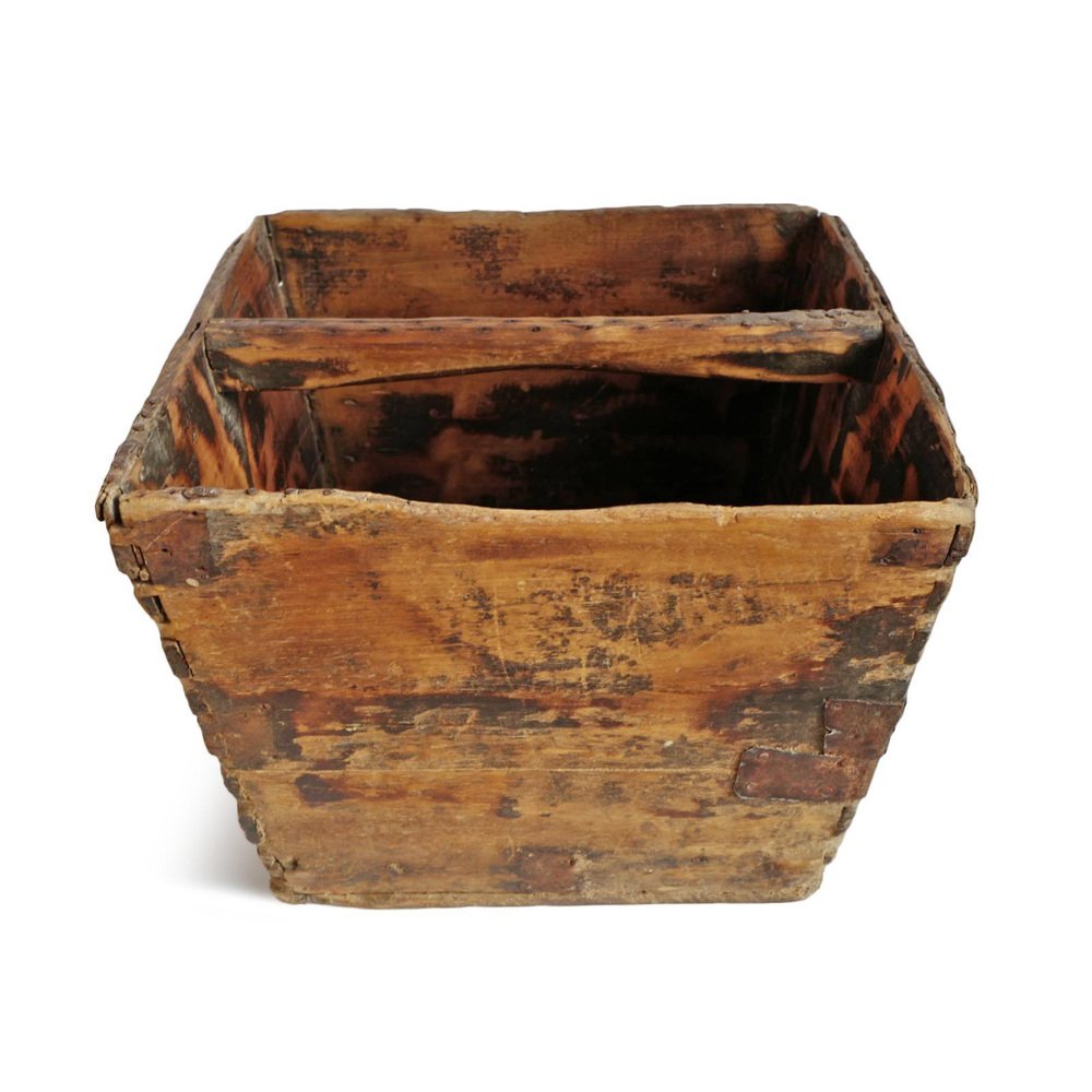 Vintage Chinese Wood Rice Bucket for sale at Pamono