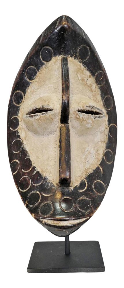 Mid 20th Century Lega Passport Mask on Stand for sale at Pamono