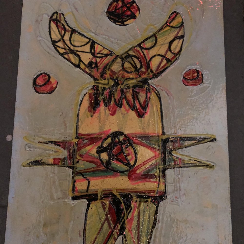 Wayne Cunningham, Abstract Goliath, 1980s, Paint on Paper for sale at ...