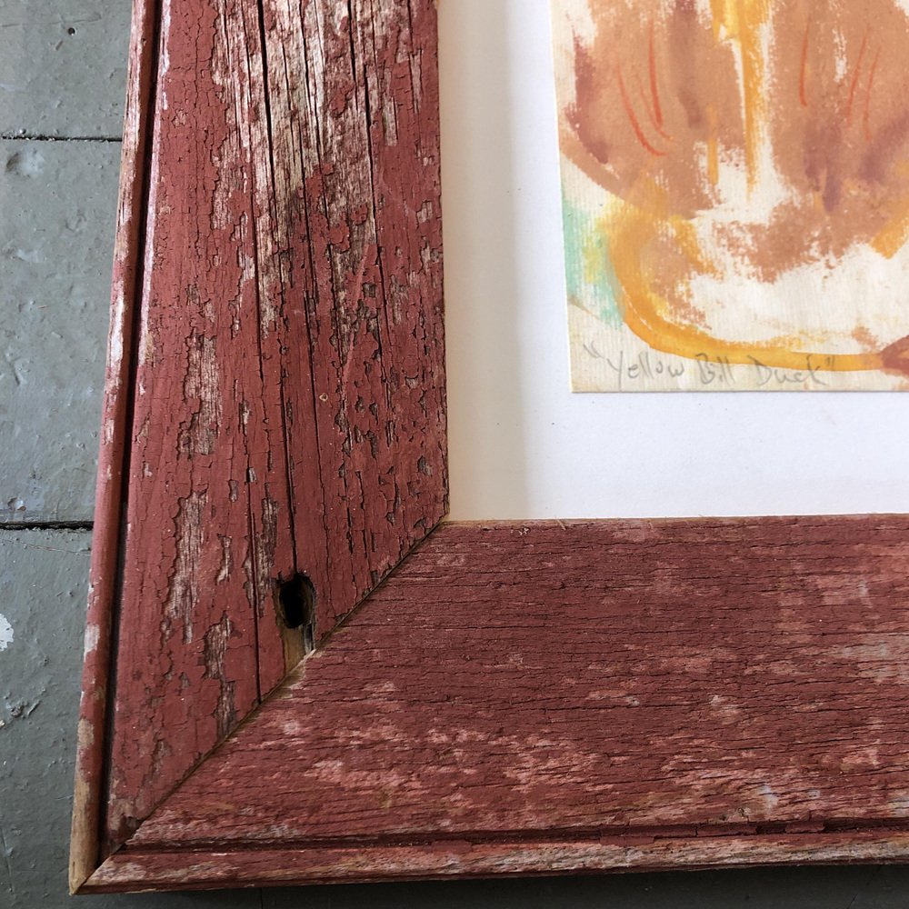 Robert Cooke, Yellow Bill Duck, Abstract Painting, Framed for sale at ...