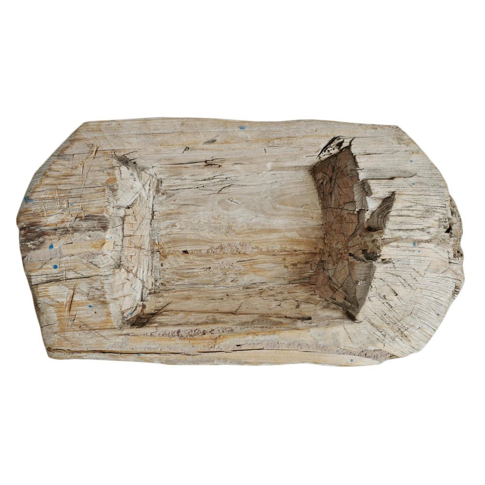 Antique India Narrow Wood Trough for sale at Pamono