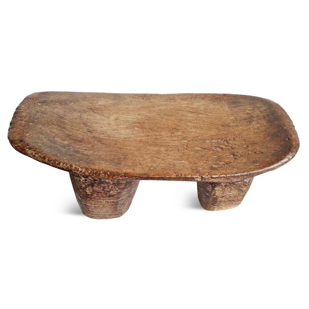 Vintage Lobi Wood Stool for sale at Pamono