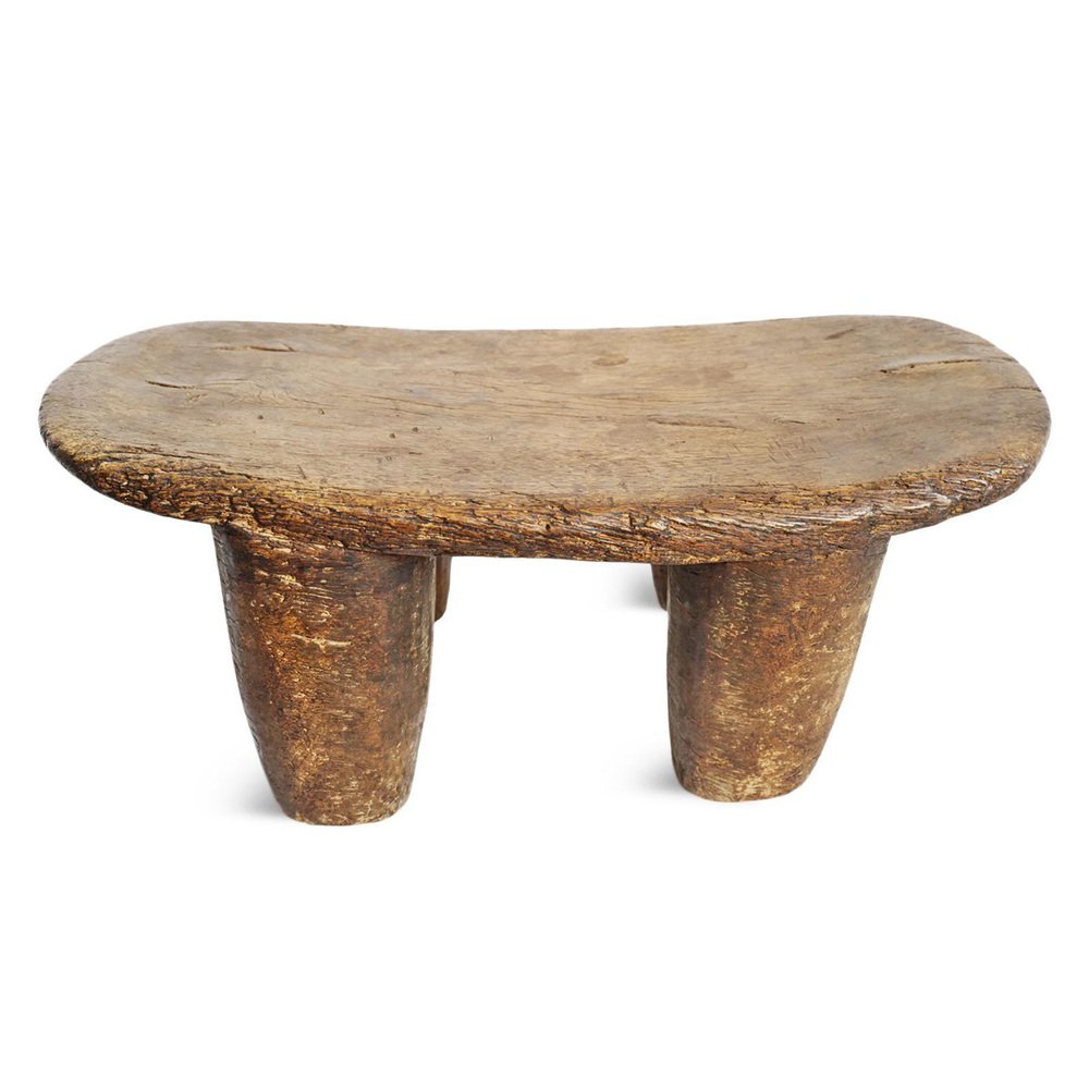 Vintage Lobi Wood Stool for sale at Pamono