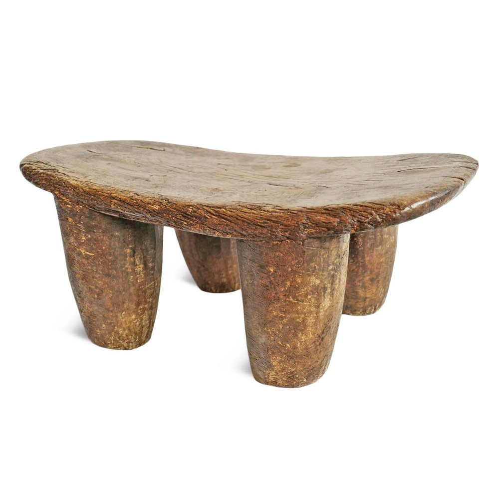 Vintage Lobi Wood Stool for sale at Pamono