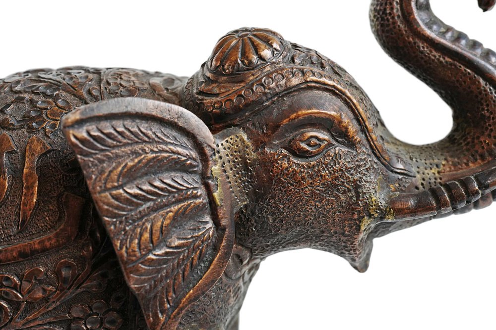 Antique Copper Elephant for sale at Pamono