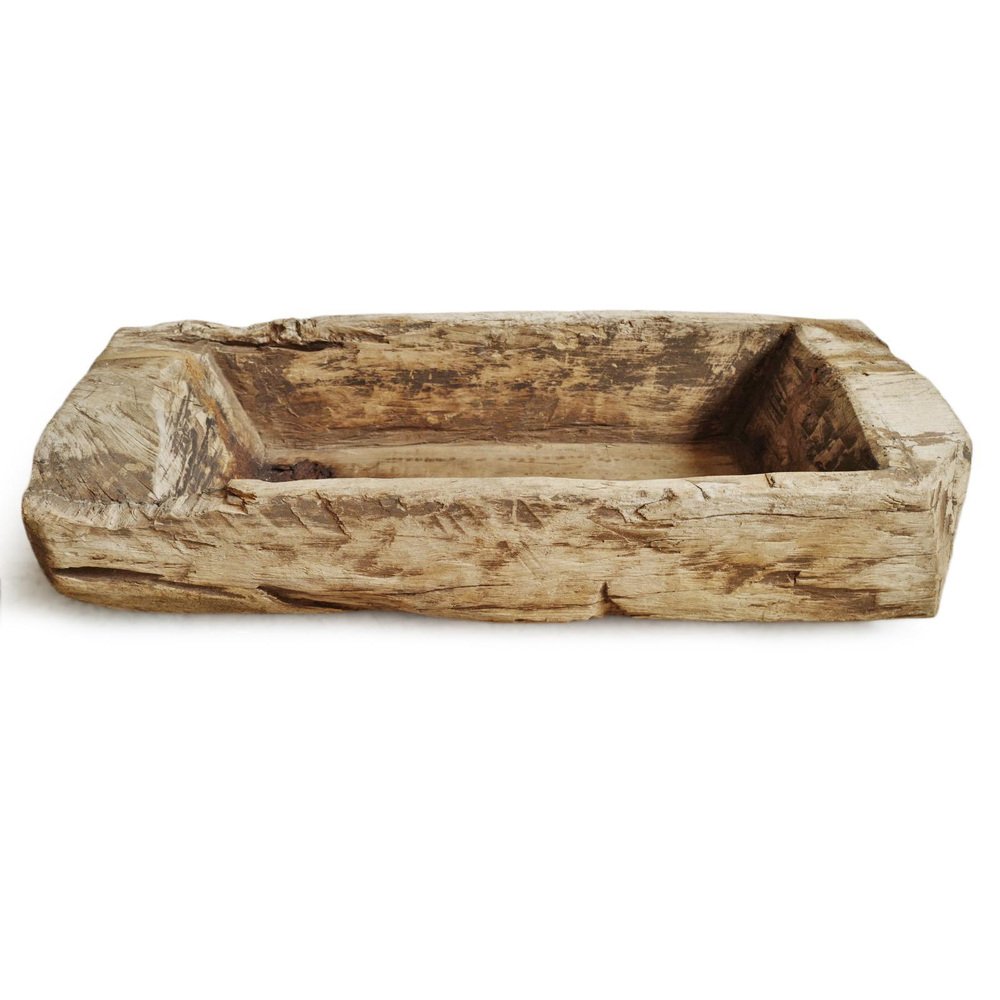 Antique Indian Narrow Wood Trough for sale at Pamono