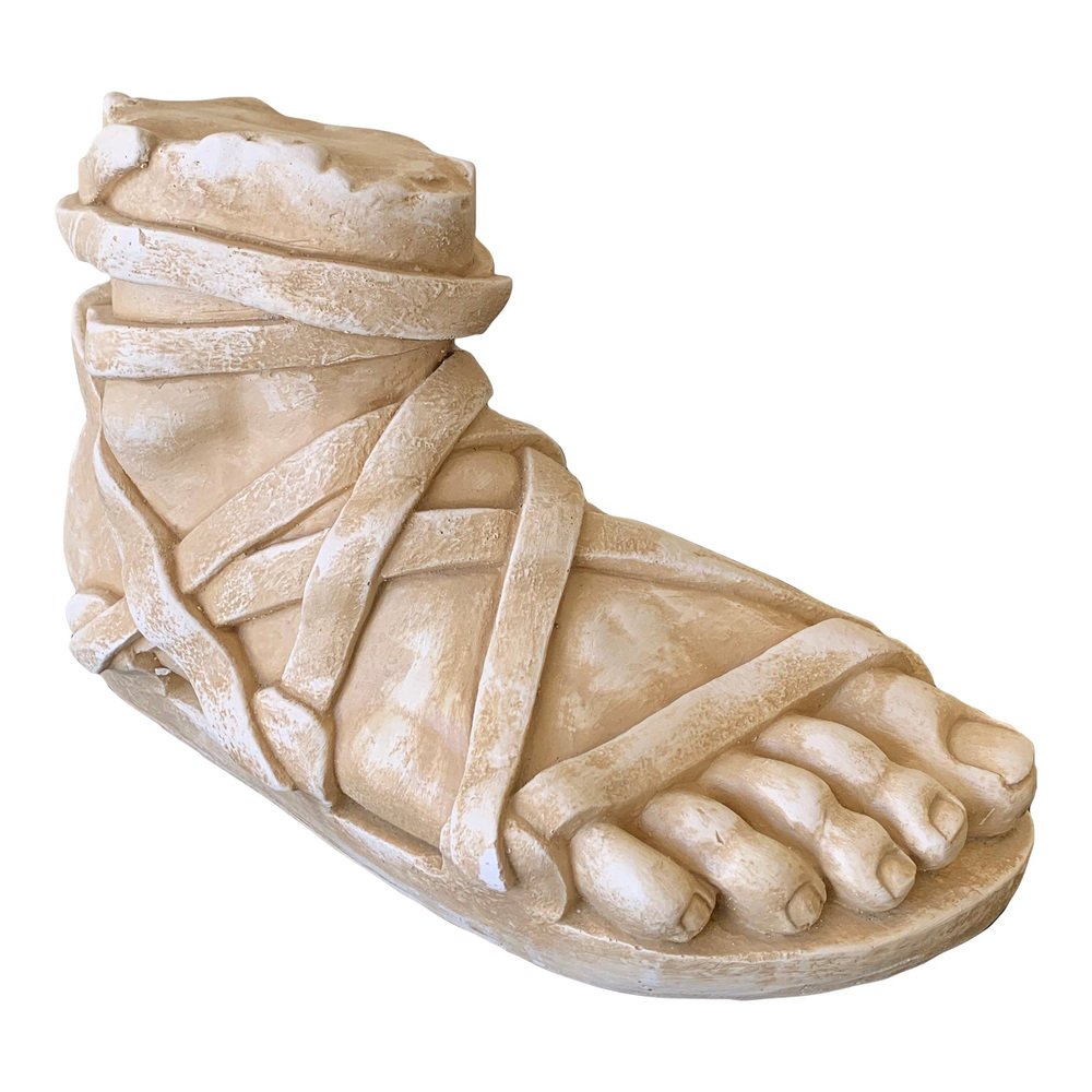 Roman Plaster Foot Sculpture for sale at Pamono