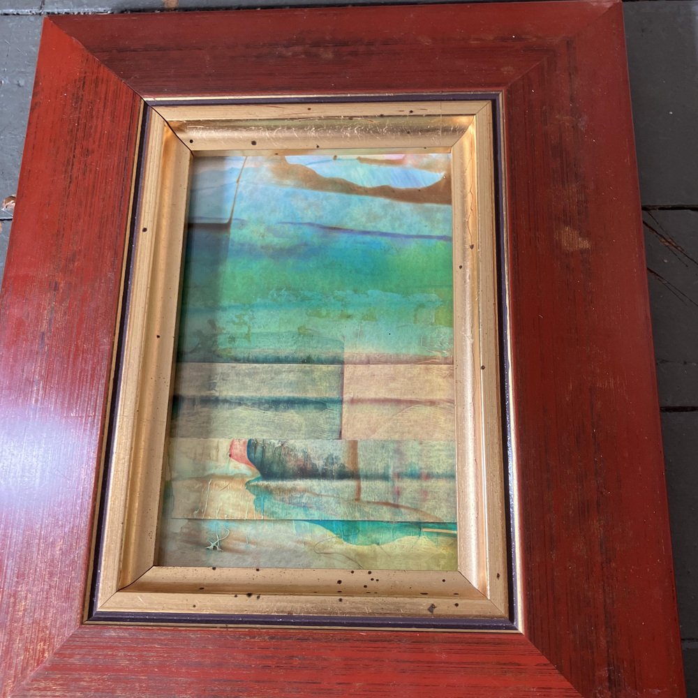 Italian Artist, Abstract Composition, 1970s, Paint on Paper, Framed for ...