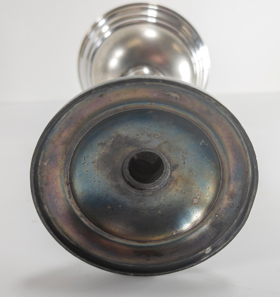 19th Century Victorian Silverplate and Sterling Silver Compote Toasting ...