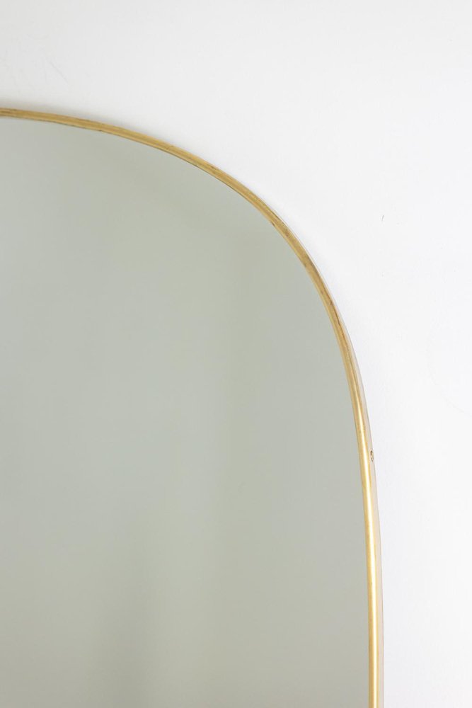 Vintage Mirrors in Gilded Brass, 1950s for sale at Pamono