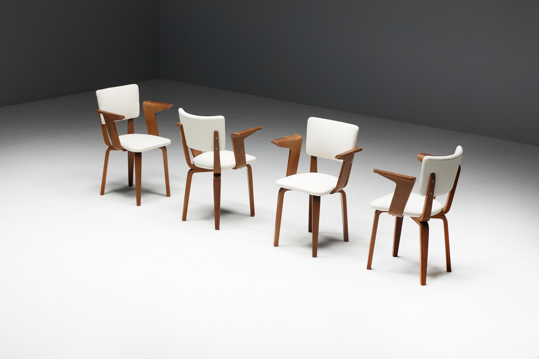 Dining Chairs by Cor Alons for Gouda Den Boer, 1950s for sale at Pamono