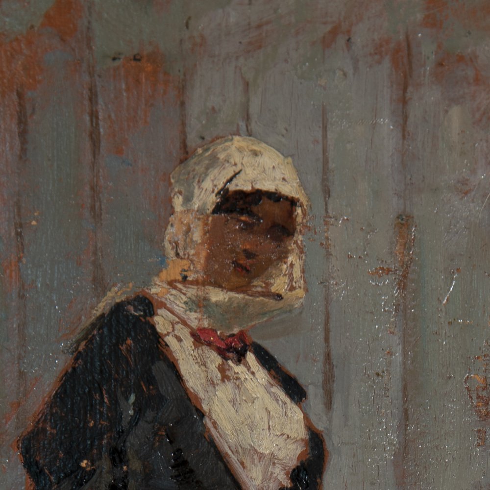 Ettore Cercone, Female Portraits, 1885, Oil Painting, Framed for sale ...