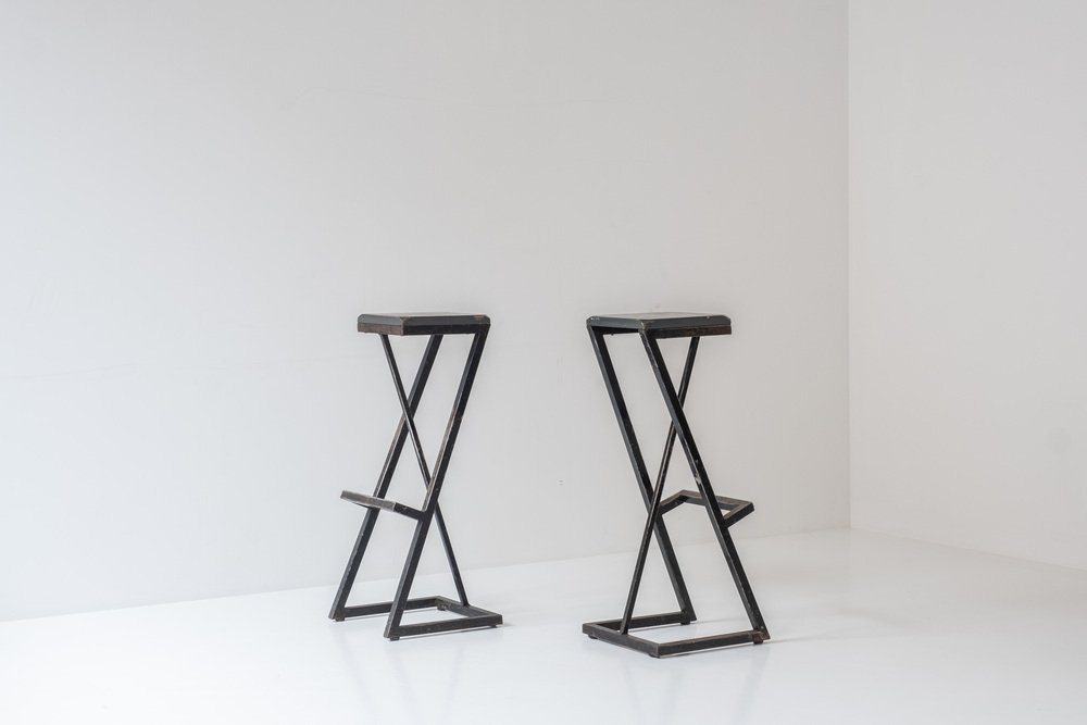 Set of Vintage Prototype Bar Stools, 1950s for sale at Pamono