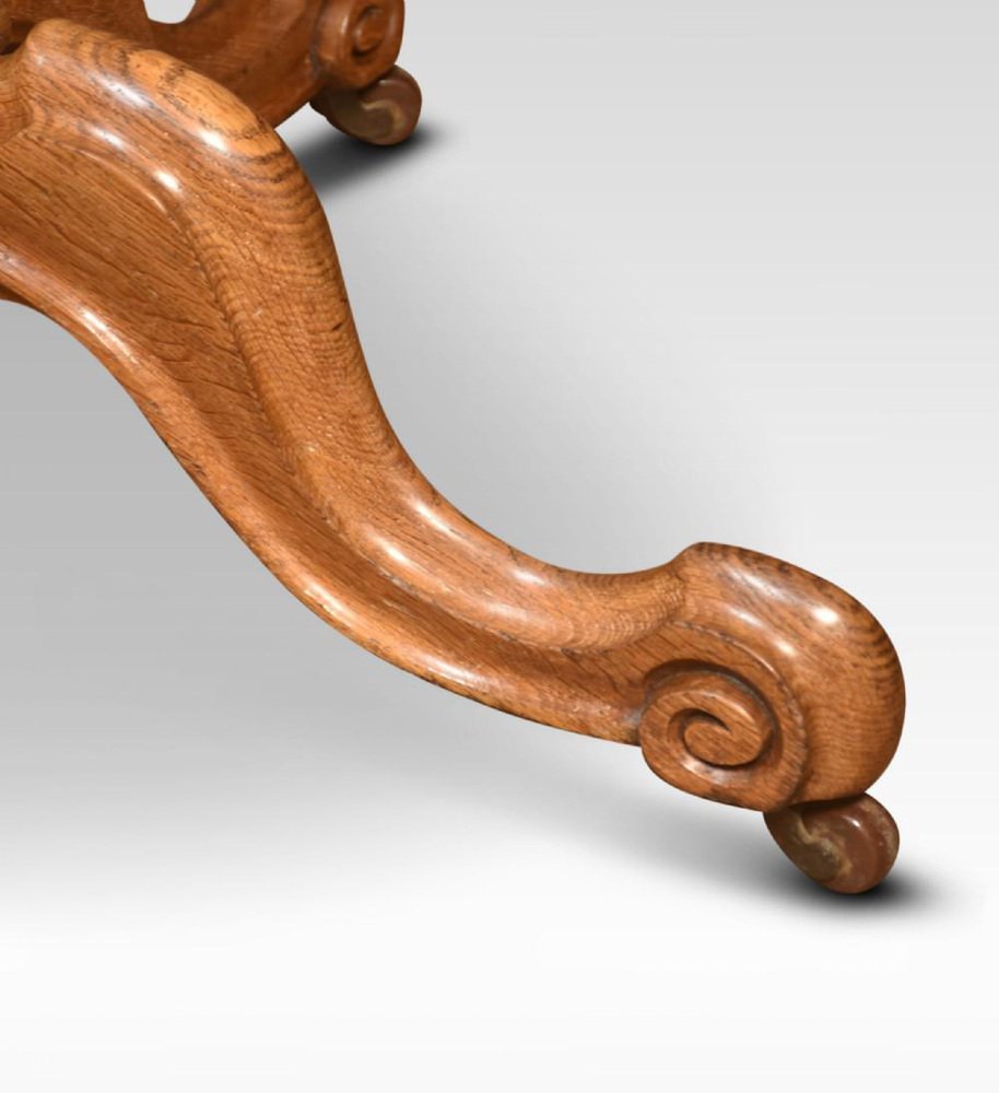 19th Century Oak Drum Table for sale at Pamono