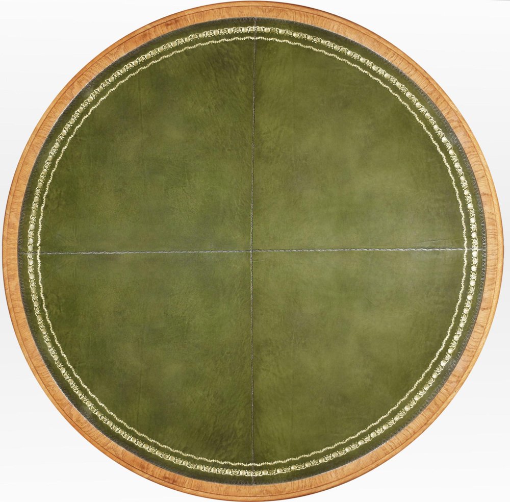 19th Century Oak Drum Table for sale at Pamono