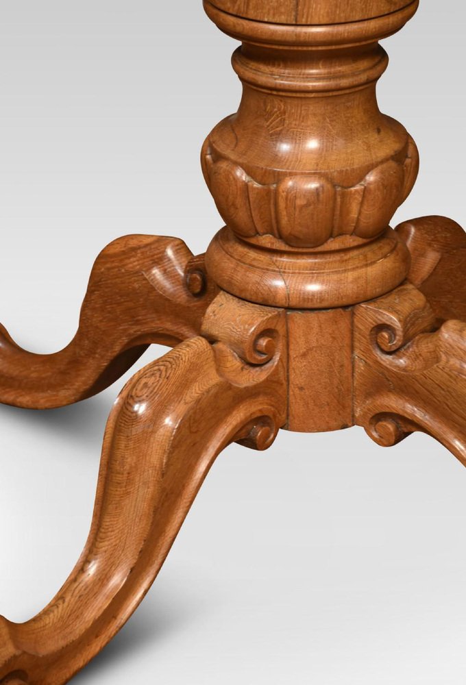 19th Century Oak Drum Table for sale at Pamono