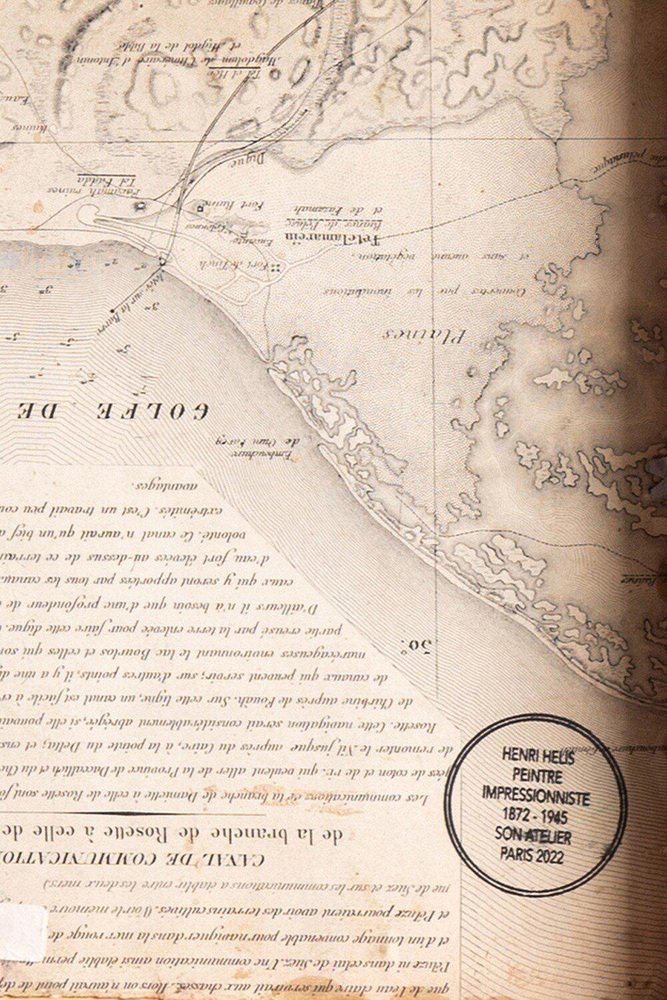 Henri Hélis, Branches Above Water, Oil Painting on Canvas, Early 20th ...