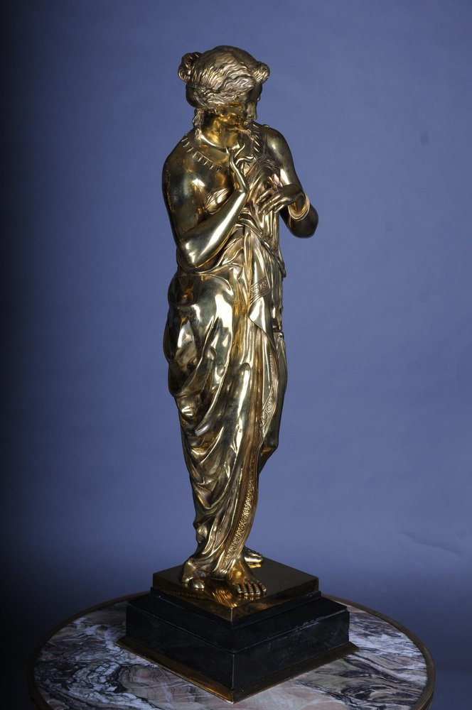 Large Antique Bronze Sculptures, 1800s, Set of 2 for sale at Pamono