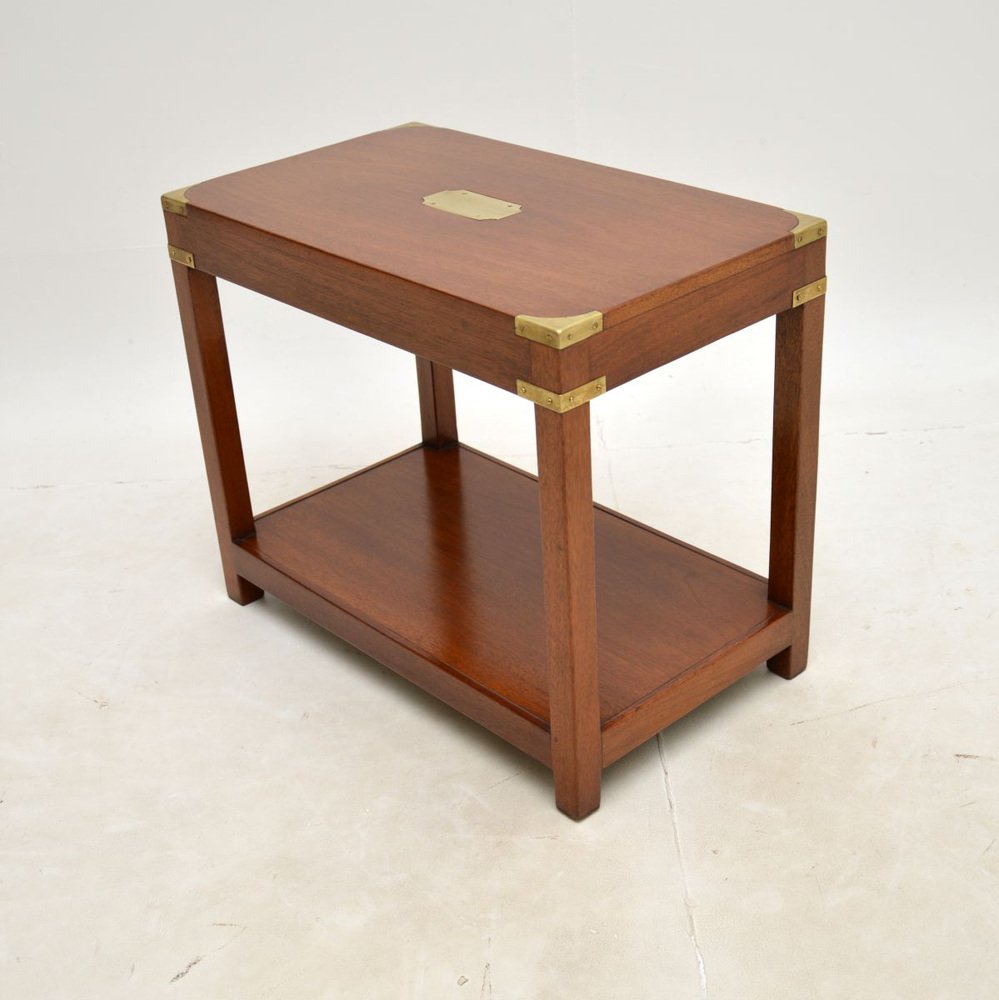 Vintage Military Campaign Style Side Table, 1930s for sale at Pamono