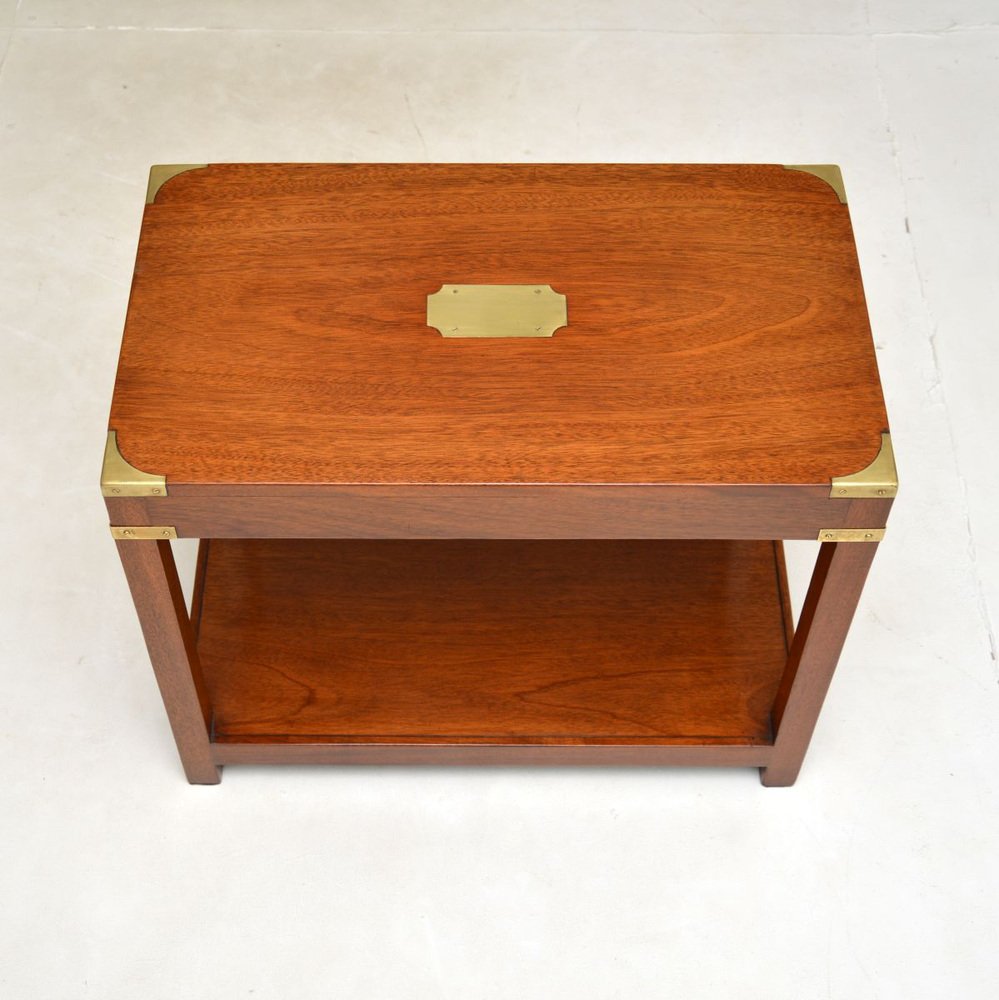 Vintage Military Campaign Style Side Table, 1930s for sale at Pamono