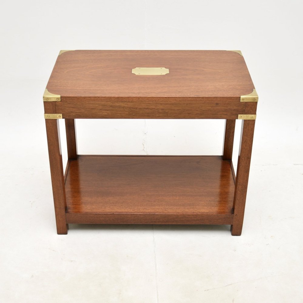 Vintage Military Campaign Style Side Table, 1930s for sale at Pamono