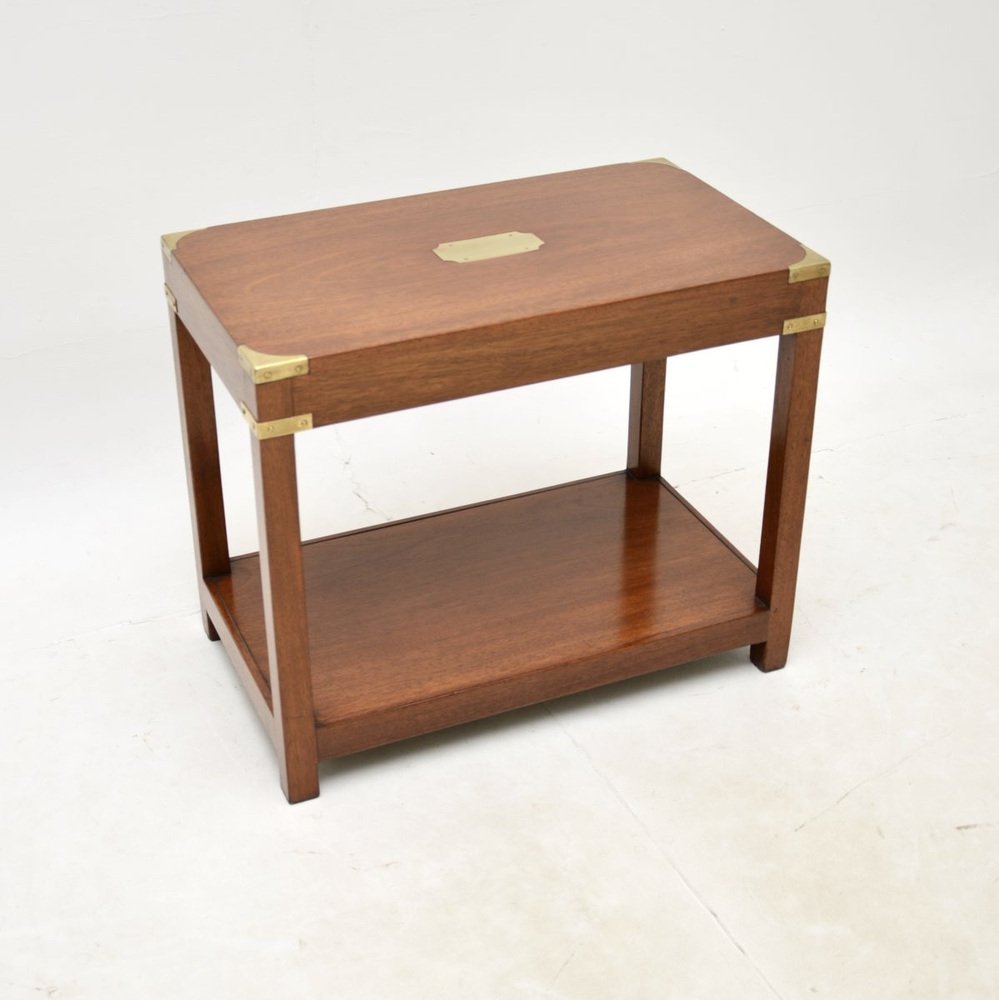 Vintage Military Campaign Style Side Table, 1930s for sale at Pamono