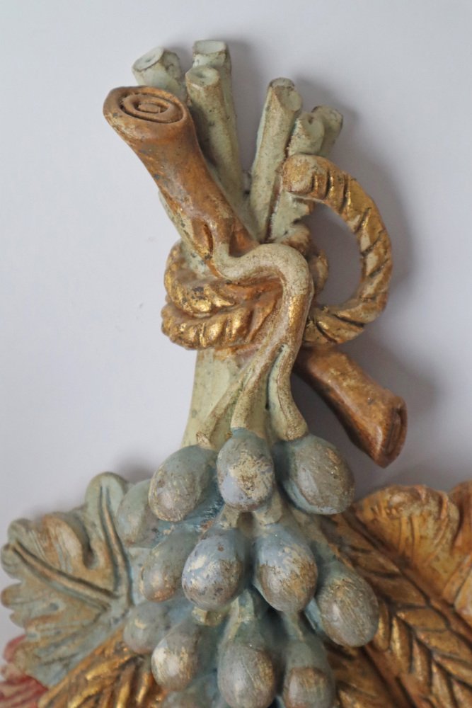 Hollywood Regency Hand-Carved Cornucopia Wall Lamp, 1960s for sale at ...