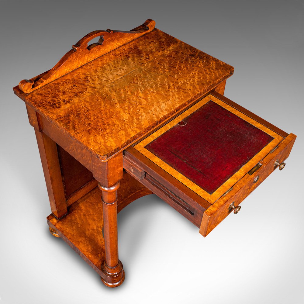 Antique English Biedermeier Ships Pursers Desk for sale at Pamono