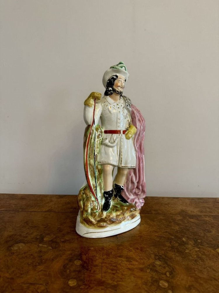 Large Antique Victorian Robin Hood Staffordshire Figure, 1880s for sale ...