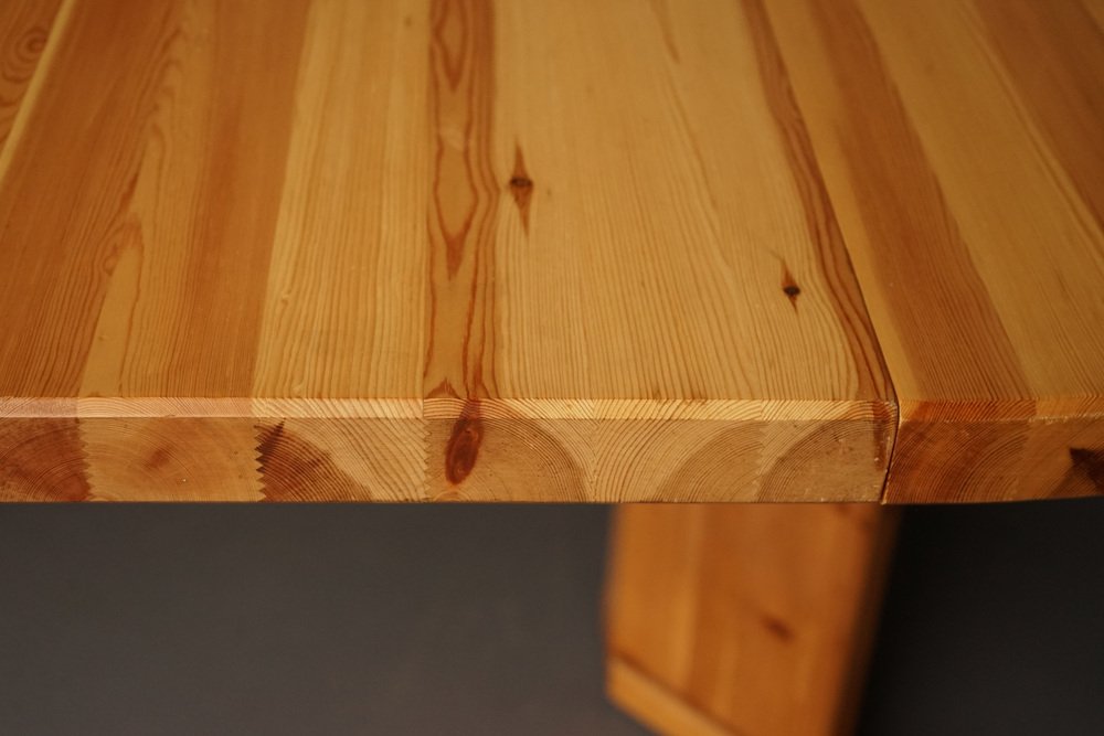 Extendable Danish Pine Dining Table, 1970s for sale at Pamono