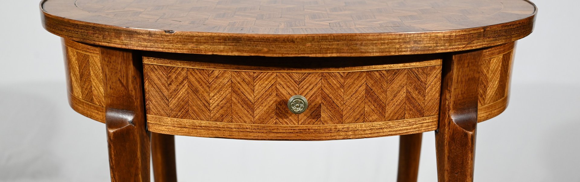 Small Marquetry Living Room Table, 1920s for sale at Pamono