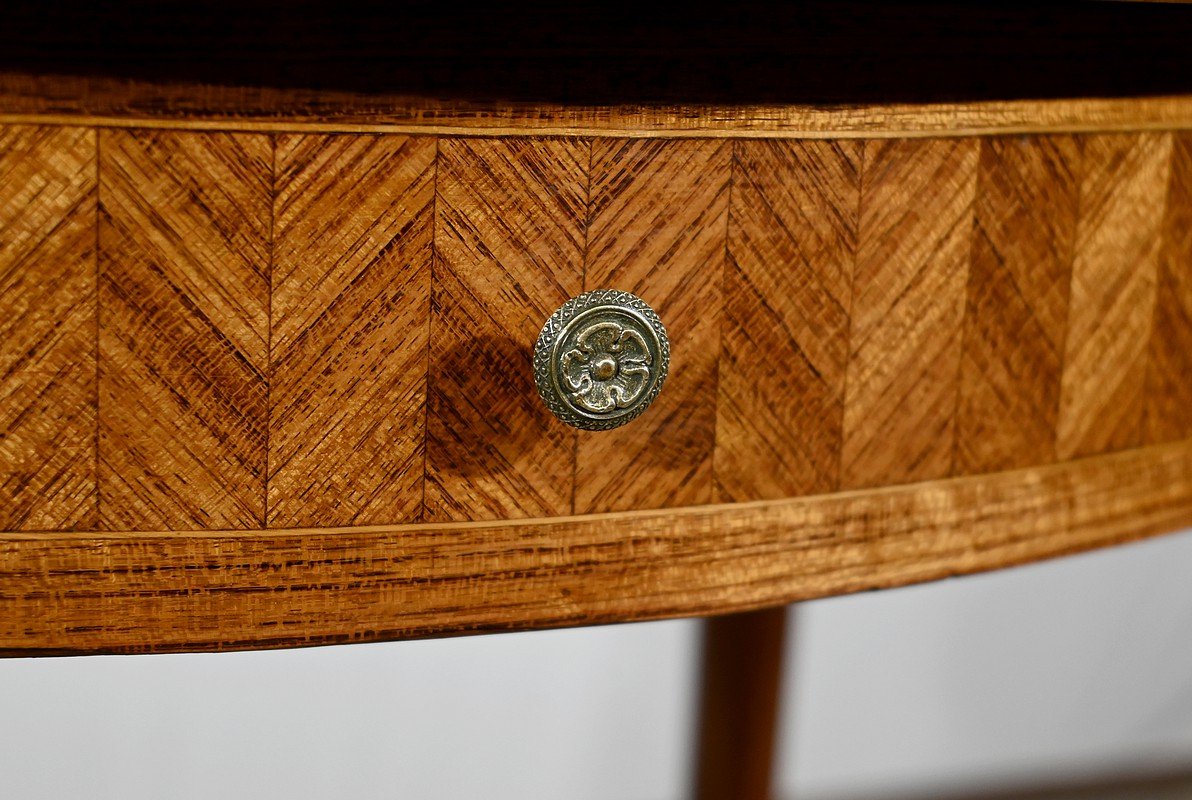 Small Marquetry Living Room Table, 1920s for sale at Pamono