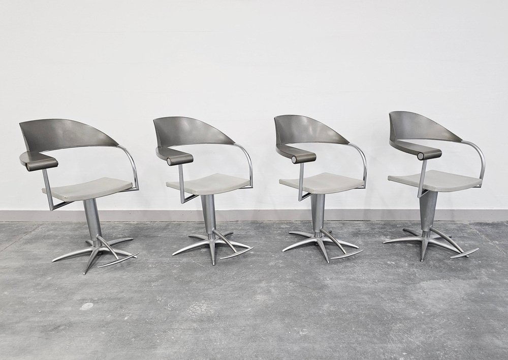 Techno Barber Chair attributed to Philippe Starck for Loreal, France ...