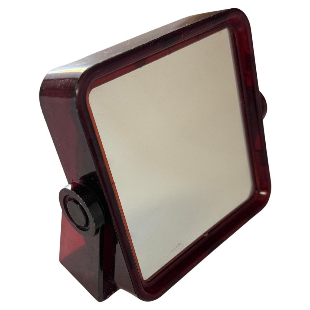 Tortoise Double Sided Mirror in Acrylic Glass, 1970s for sale at Pamono