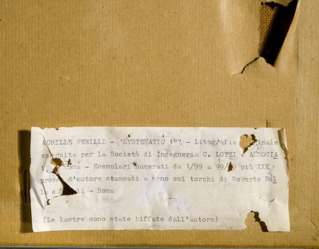 Achille Perilli, Systematic 1°, Lithograph, 1975 for sale at Pamono