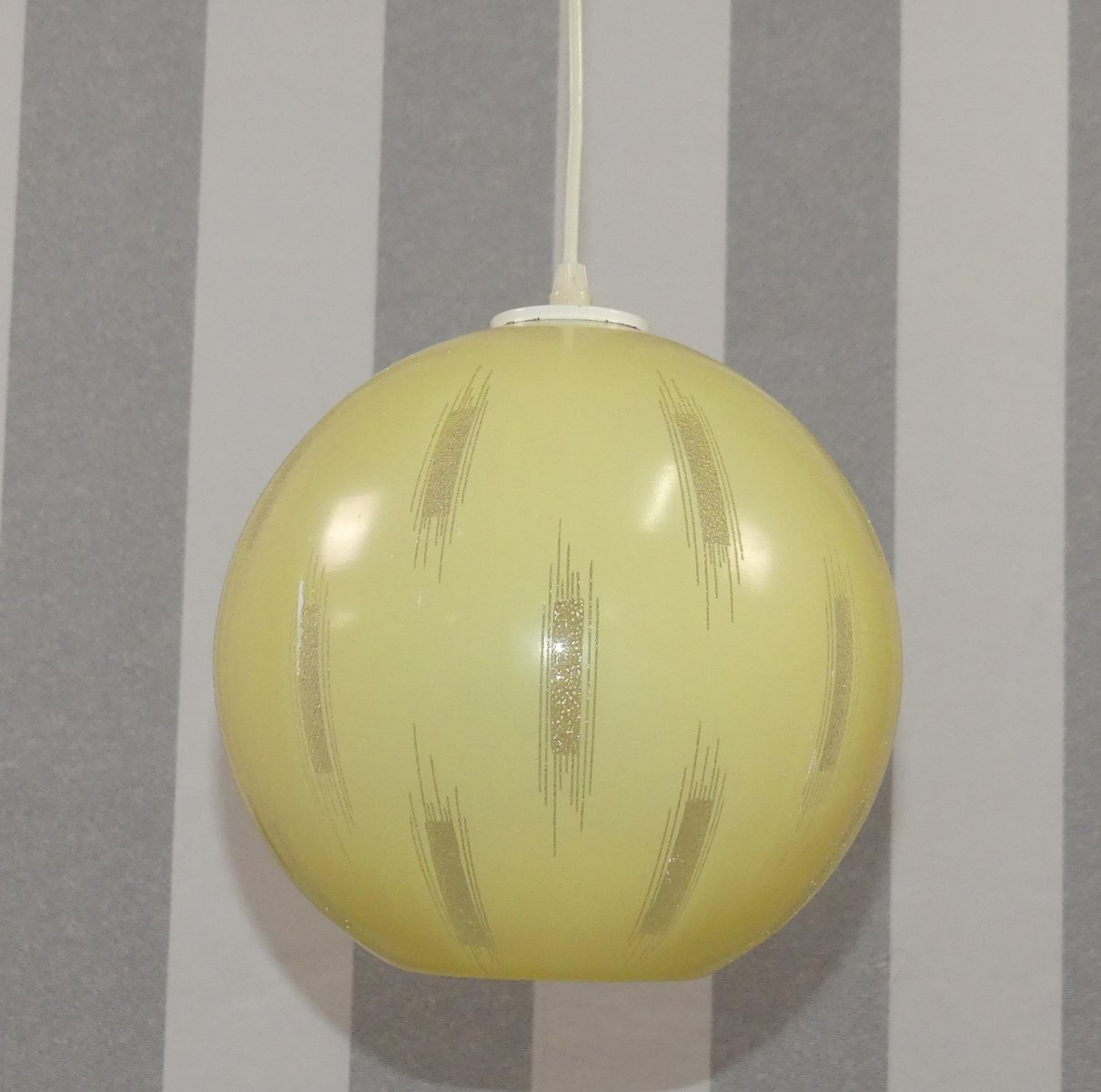 Glass Ball Ceiling Light, 1950s for sale at Pamono