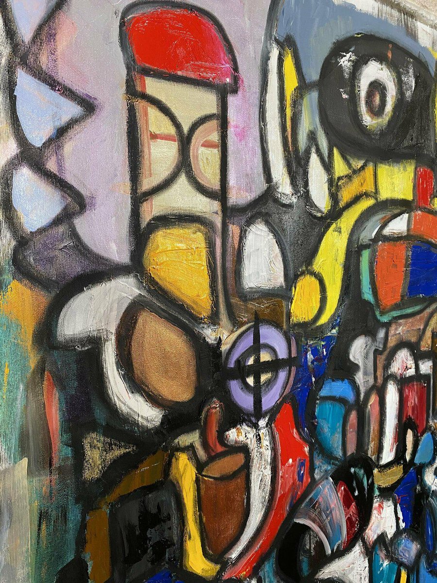 Federico Pinto Schmid, LunaPark, 2021, Acrylic & Oil on Canvas for sale ...