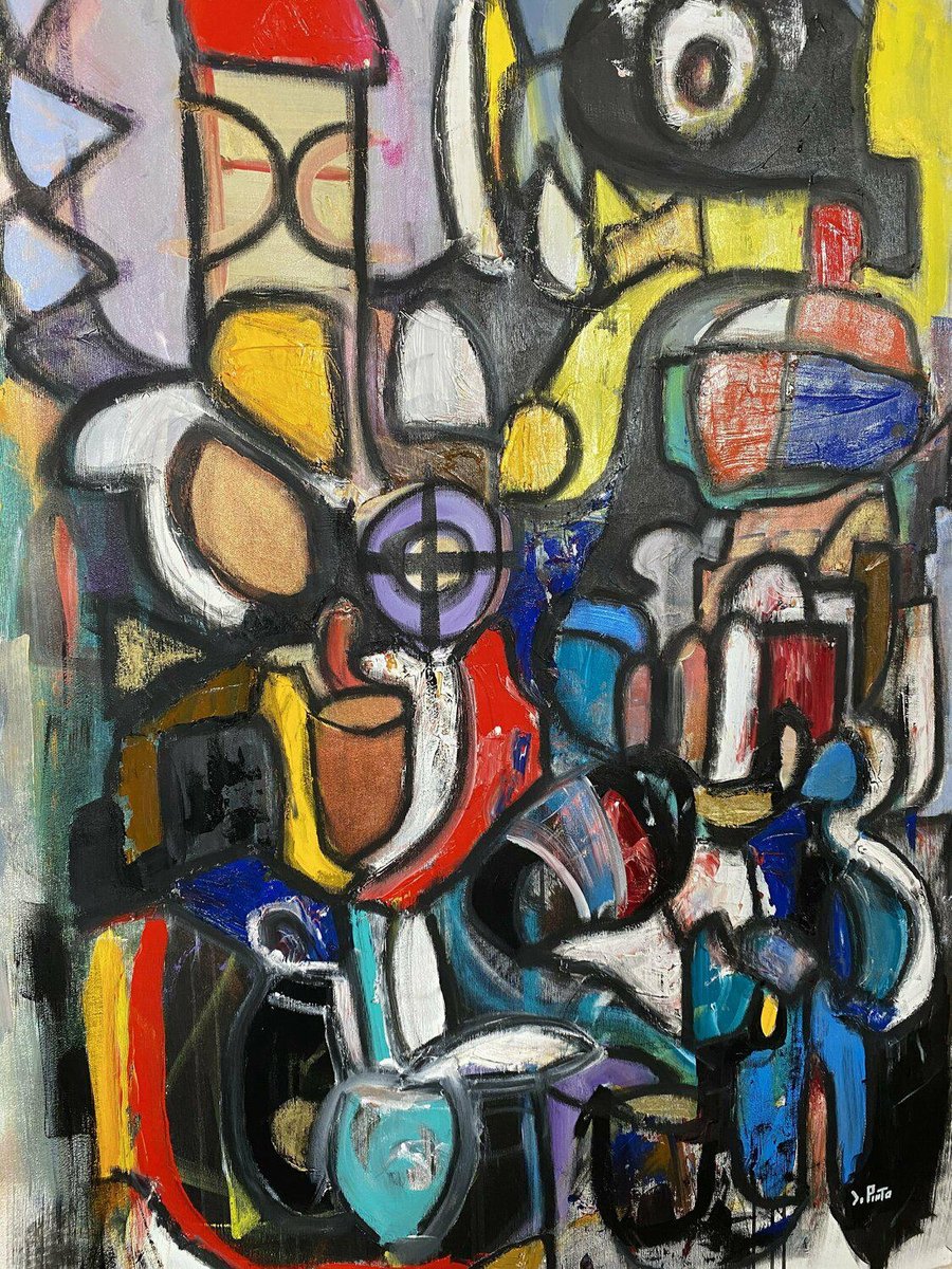 Federico Pinto Schmid, LunaPark, 2021, Acrylic & Oil on Canvas for sale ...