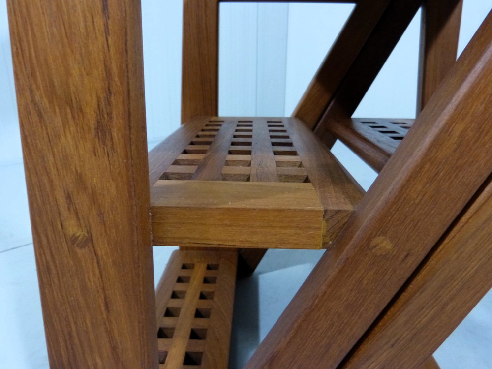 Teak Library Step Chair, Dänemark, 1980er bei Pamono kaufen
